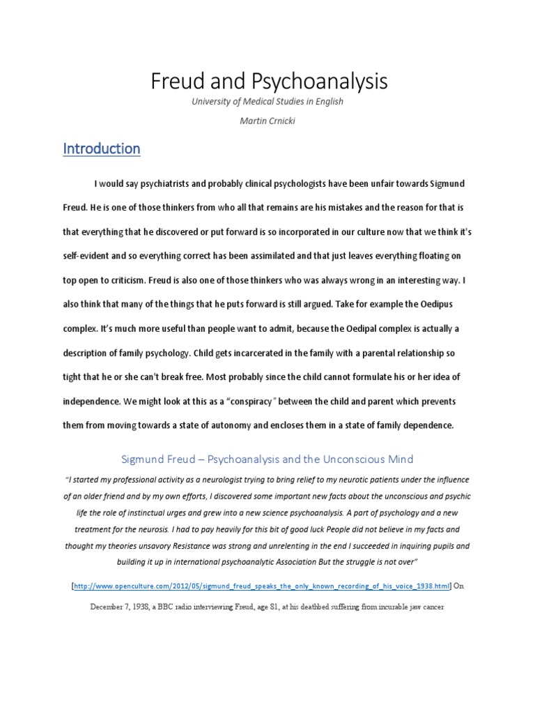 Sigmund Freud's Groundbreaking Theories on the Unconscious Mind and the ...