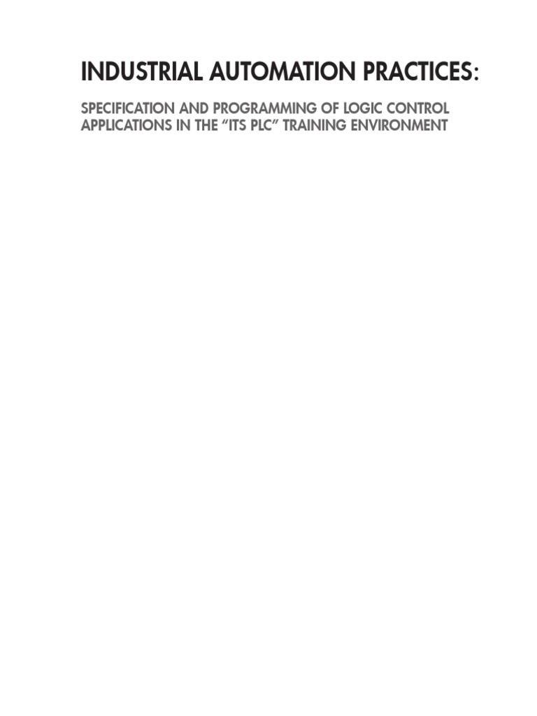 Industrial Automation Practices Preview | PDF | Programmable Logic ...