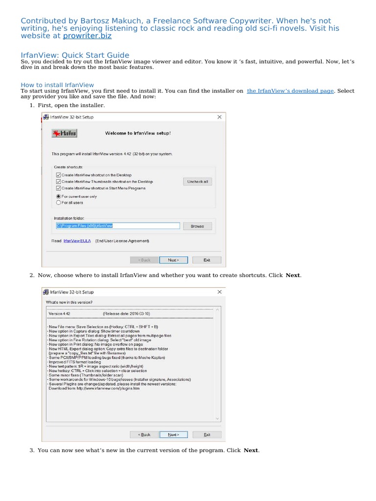 Prowriter - Biz: How To Install Irfanview | PDF | Icon (Computing ...