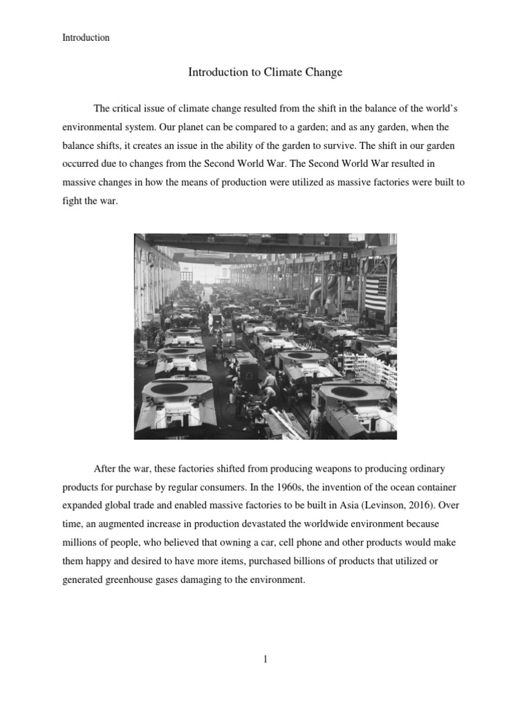 Introduction | PDF | Greenhouse Gas | Global Warming