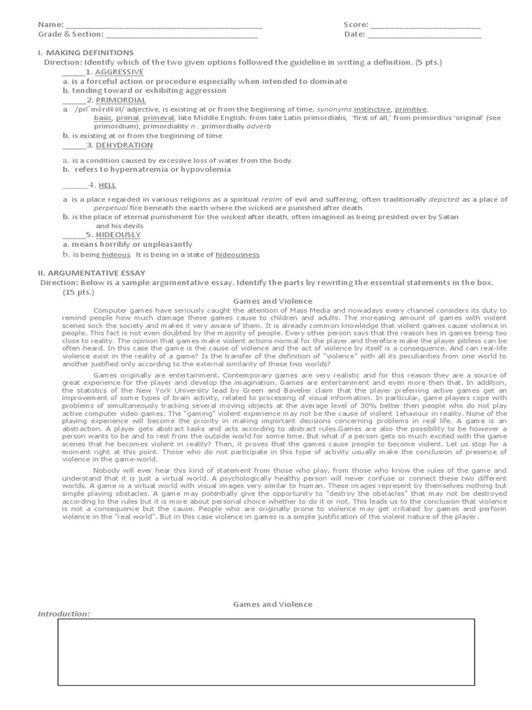 Grade 10 English Module 2 Lesson 1 | PDF | Claude Frollo | The Three ...