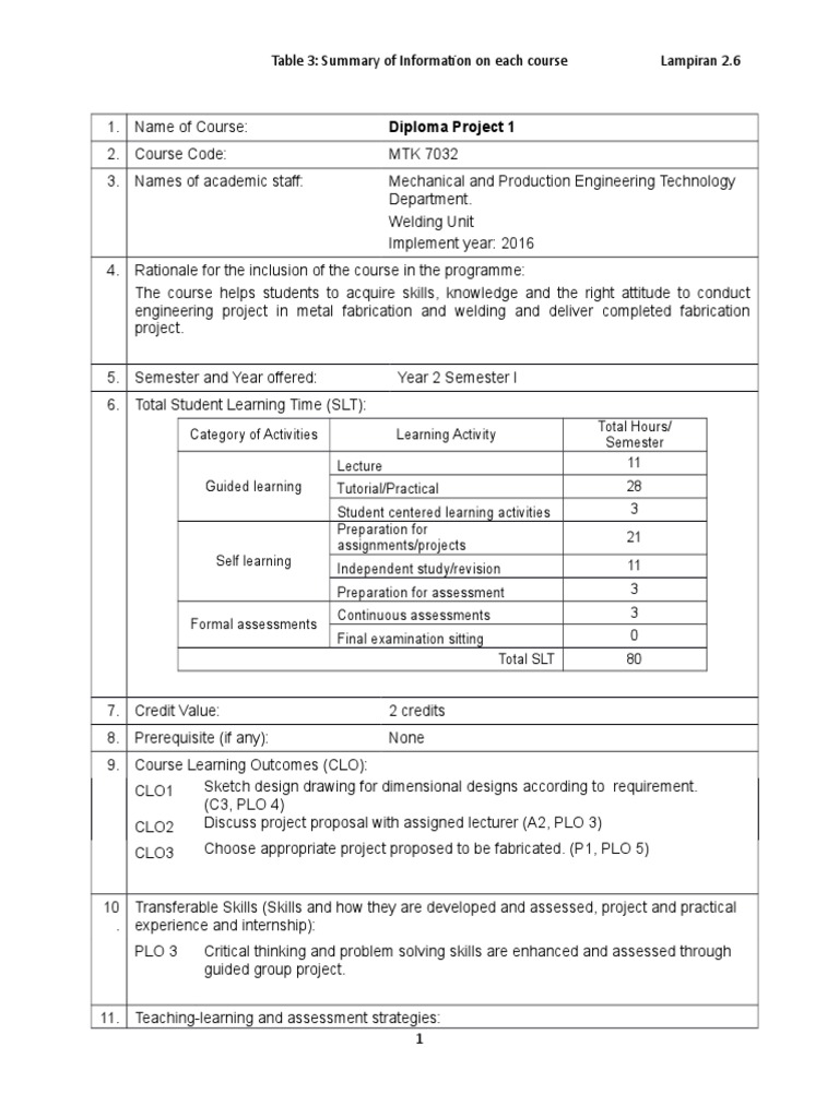 Diploma Project in Metal Fabrication | PDF | Metal Fabrication | Lecture