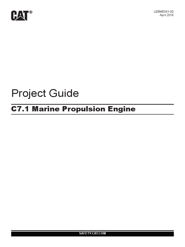 Project Guide: C7.1 Marine Propulsion Engine | PDF | Turbocharger ...