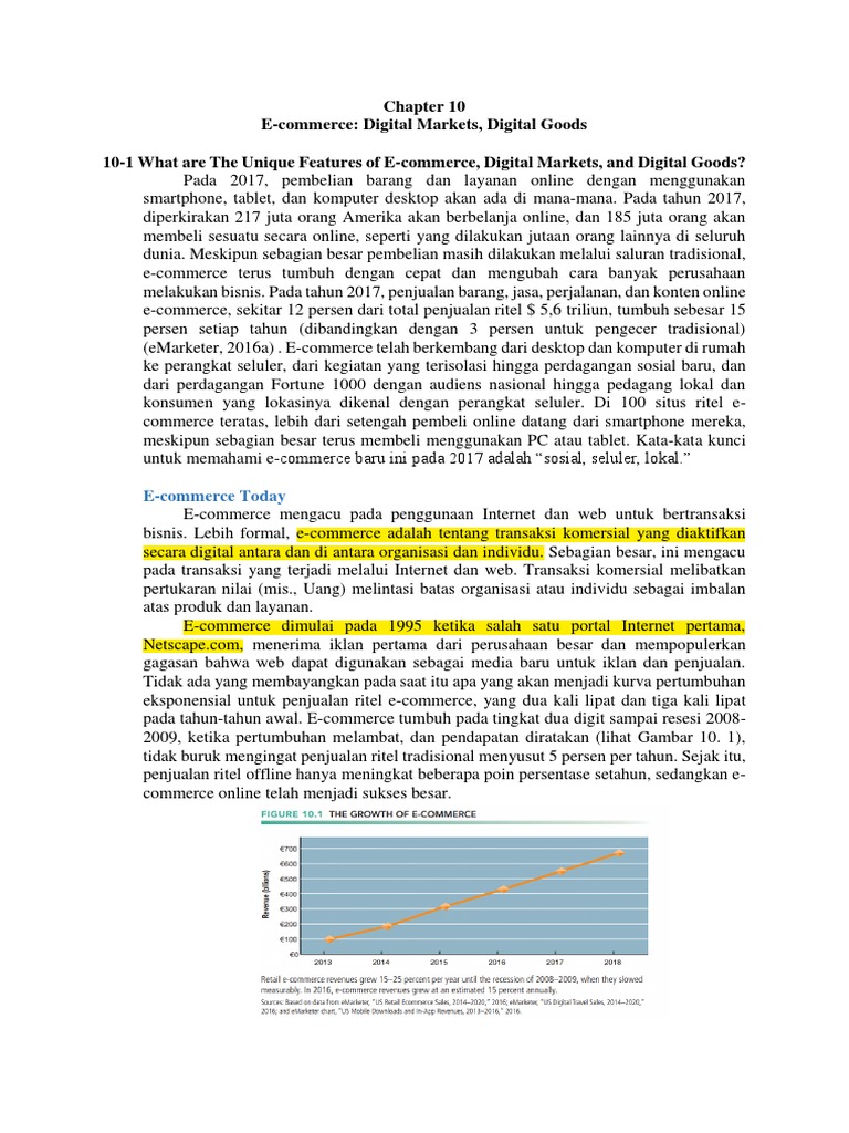 Chapter 10 E-Commerce | PDF