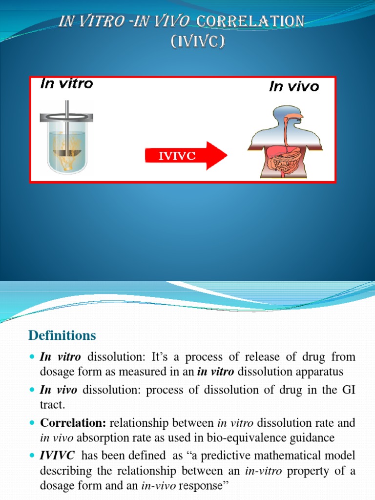 IVIVC | PDF | Bioavailability | Correlation And Dependence