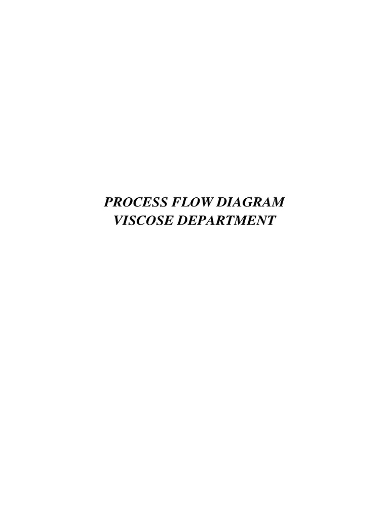 Process Flow Diagram Viscose Department | Download Free PDF | Heat ...