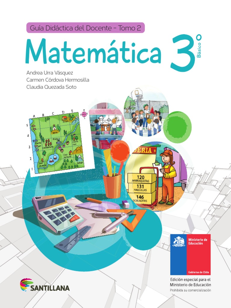 Matemática 3º Básico - Guía Didáctica Del Docente Tomo 2 (1 ...