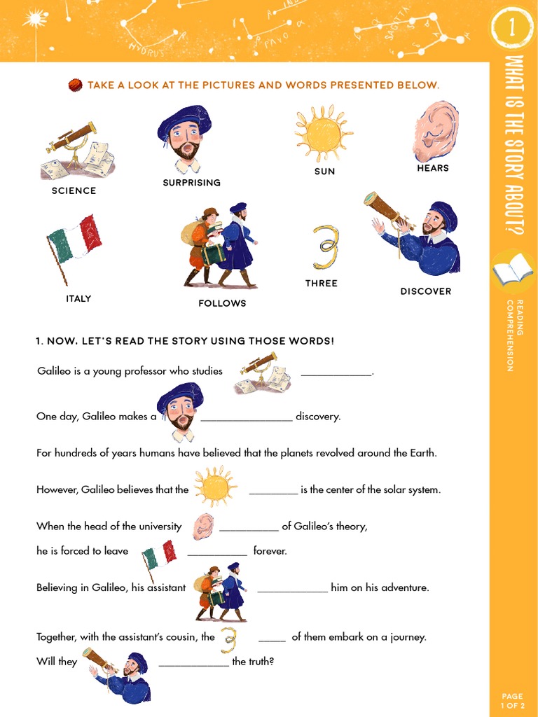 Galileo Activities Level 1 | Galileo Galilei | Astronomy