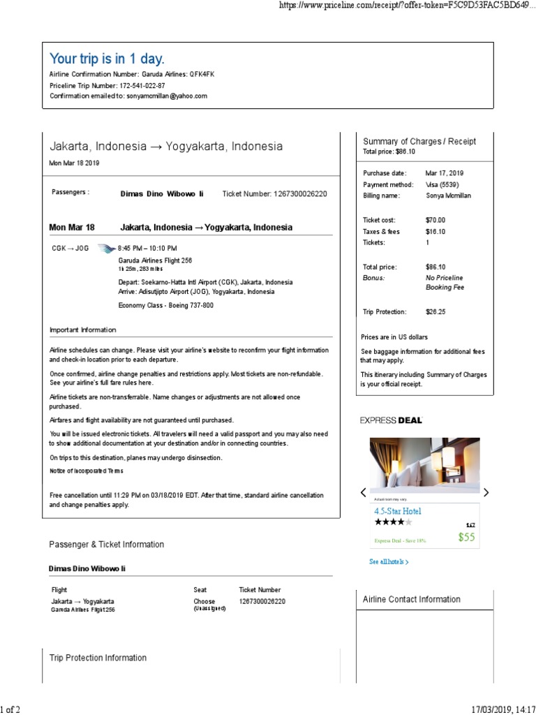 Receipt | PDF | Airlines | Aviation