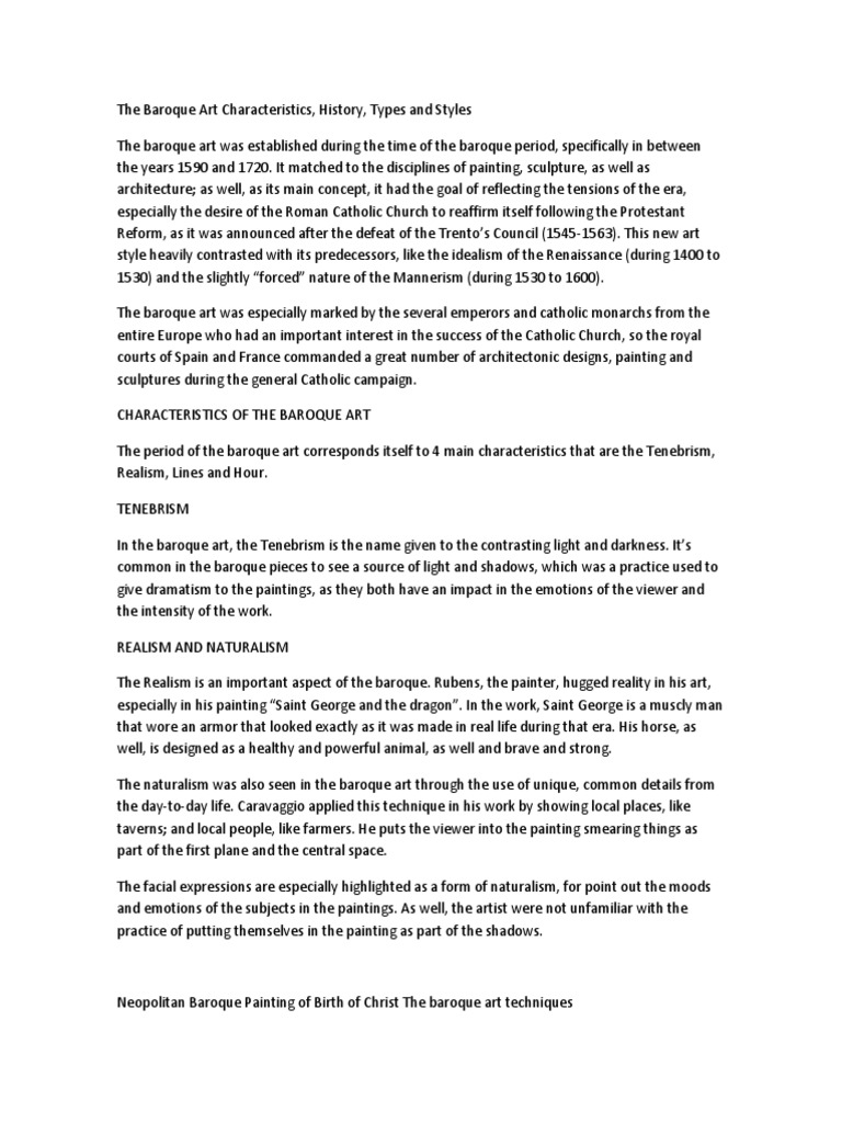 Baroque | PDF | Baroque | Realism (Arts)