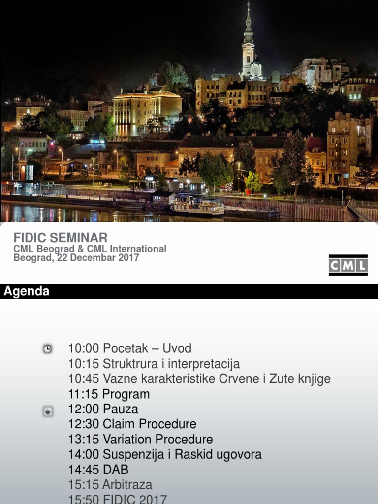 Fidic Presentation Pdf General Contractor Employment