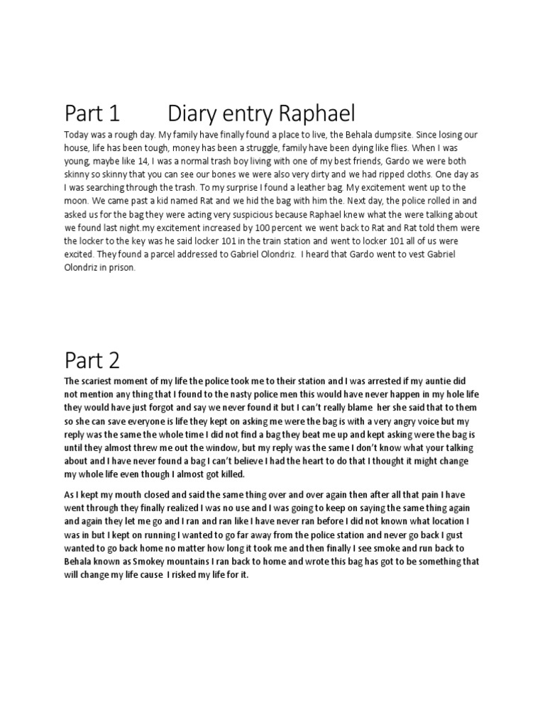 Raphael's Diary: Life at Behala Dumpsite | PDF