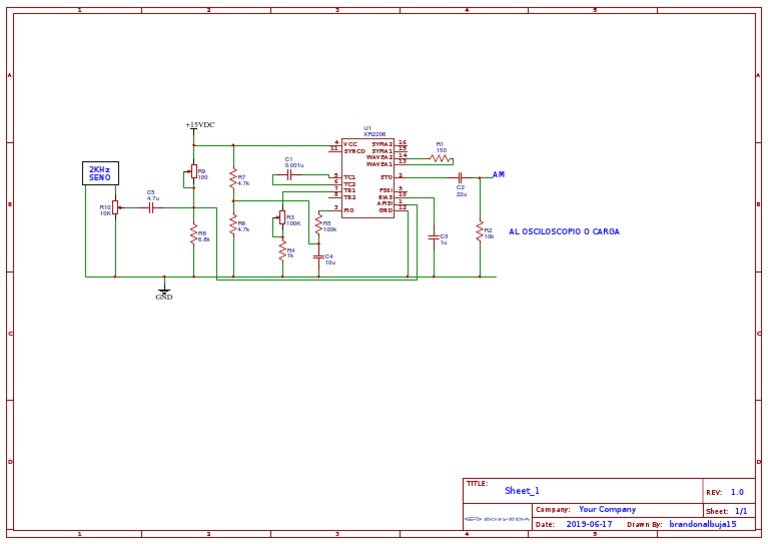 Modulador AM XR2206 | PDF