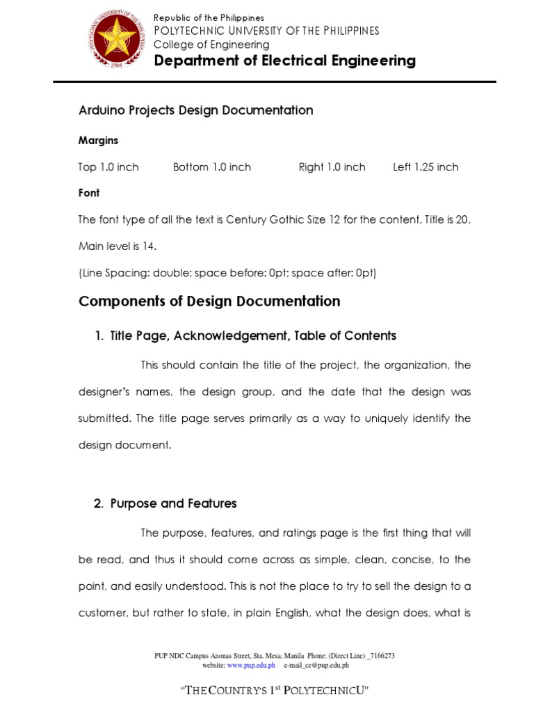 Department of Electrical Engineering: Arduino Projects Design ...