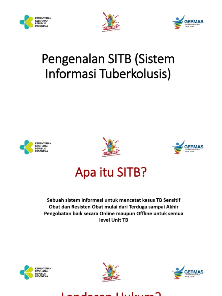 Pengenalan SITB (Sistem Informasi Tuberkolusis) | PDF
