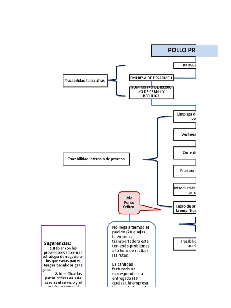 Mapa Conceptual Trazabilidad Pollo Pre-Cocido | PDF | Economias | Business
