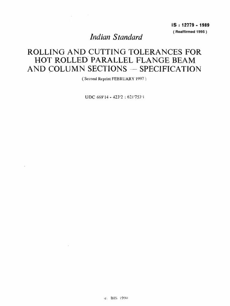 1.7 - Is 12779 | PDF | Engineering Tolerance | Engineering