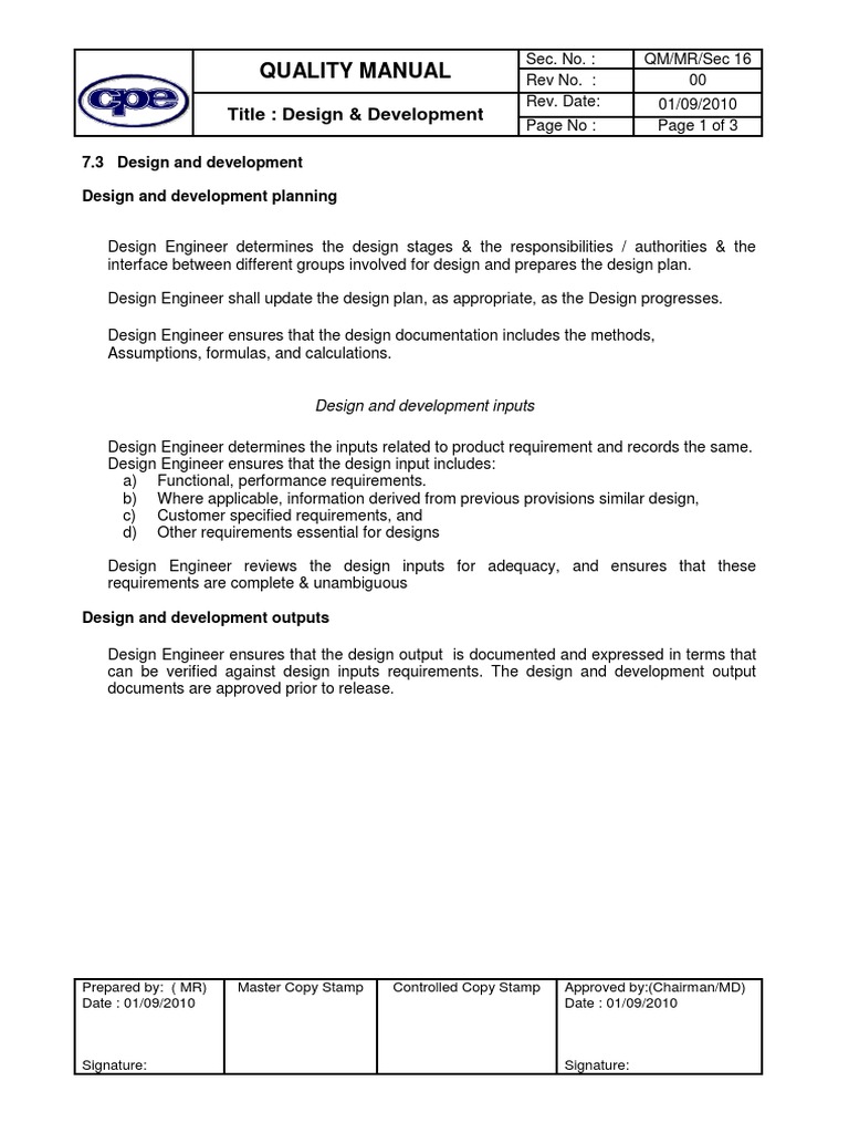 Internal Audit Check List MR | PDF | Verification And Validation ...