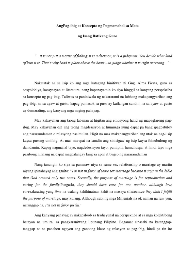 Sanaysay Para Sa Mga Guro - Huxley Sanaysay