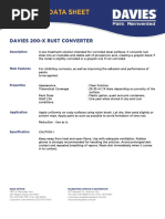 TECHNICAL DATA SHEET of RUST CONVERTER | PDF | Rust | Paint