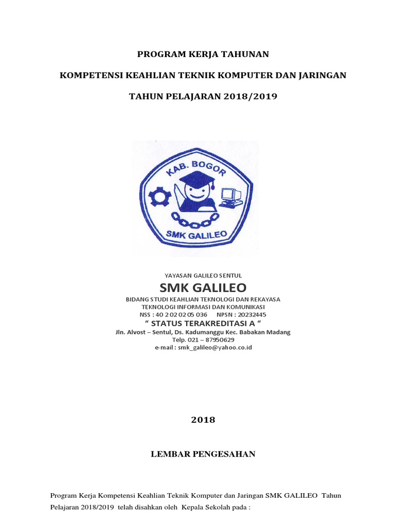 Program Kerja Kaprog | PDF