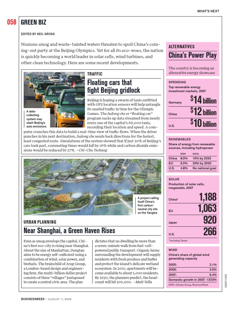 Floating Cars That Fight Beijing Gridlock | PDF | Renewable Energy ...