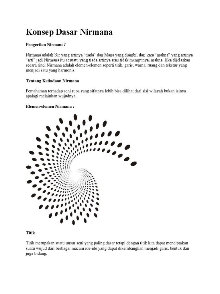 Konsep Dasar Nirmana | PDF