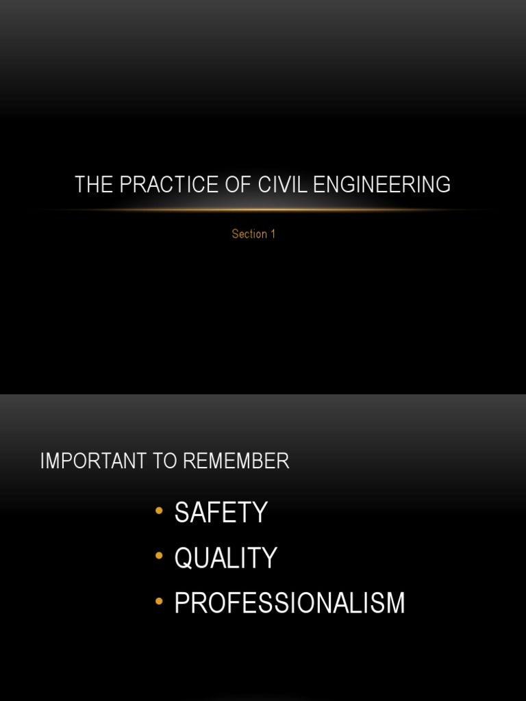 The Practice of Civil Engineering: Section 1 | Download Free PDF ...