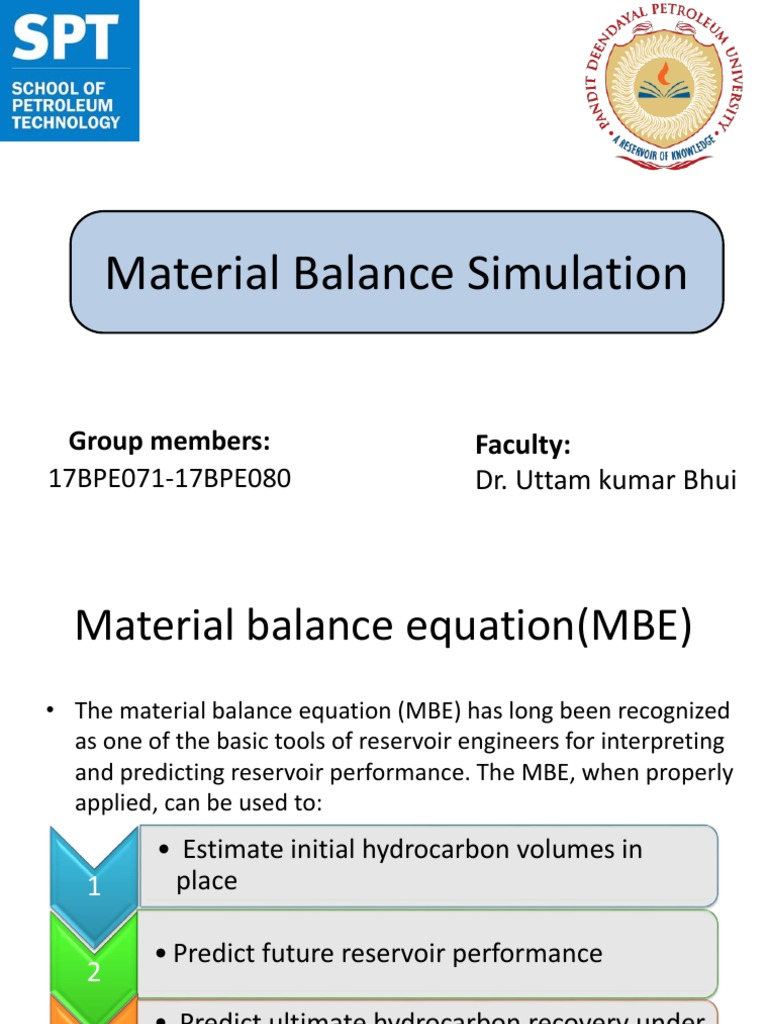 Material Balance Equation Overview | PDF | Petroleum Reservoir | Gases