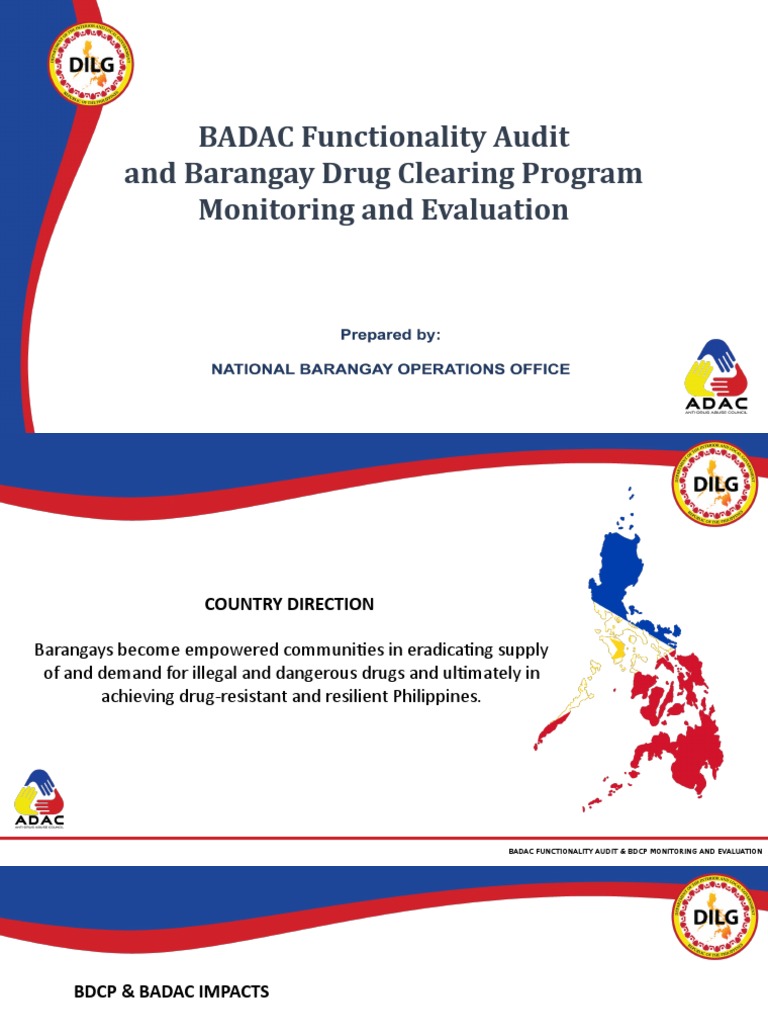 BADAC-BDCP PowerPoint.pptx | Monitoring And Evaluation | Public Sphere