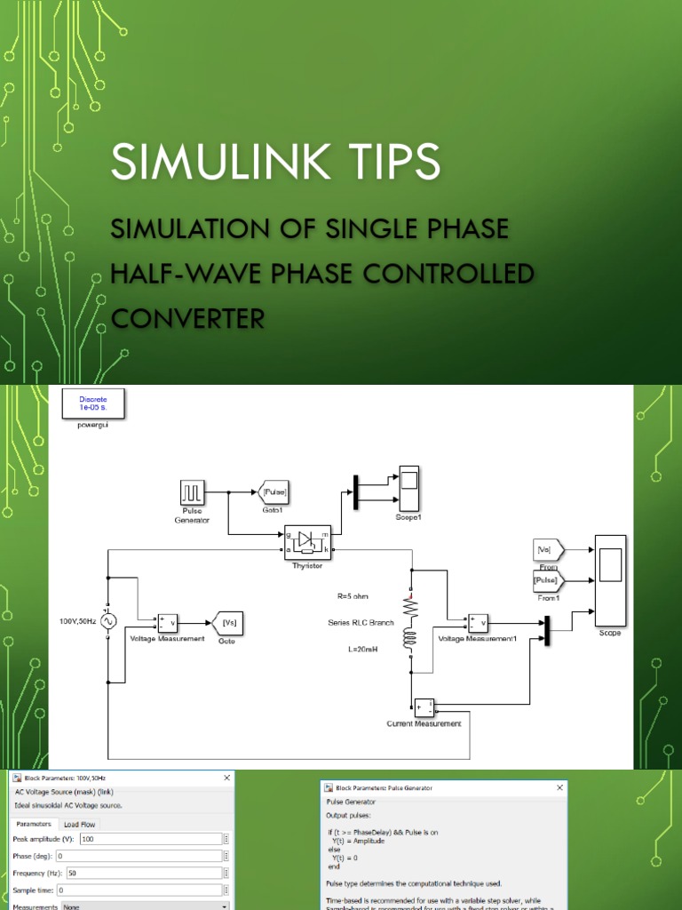 Simulink Tips For Half Controller Simulation | PDF