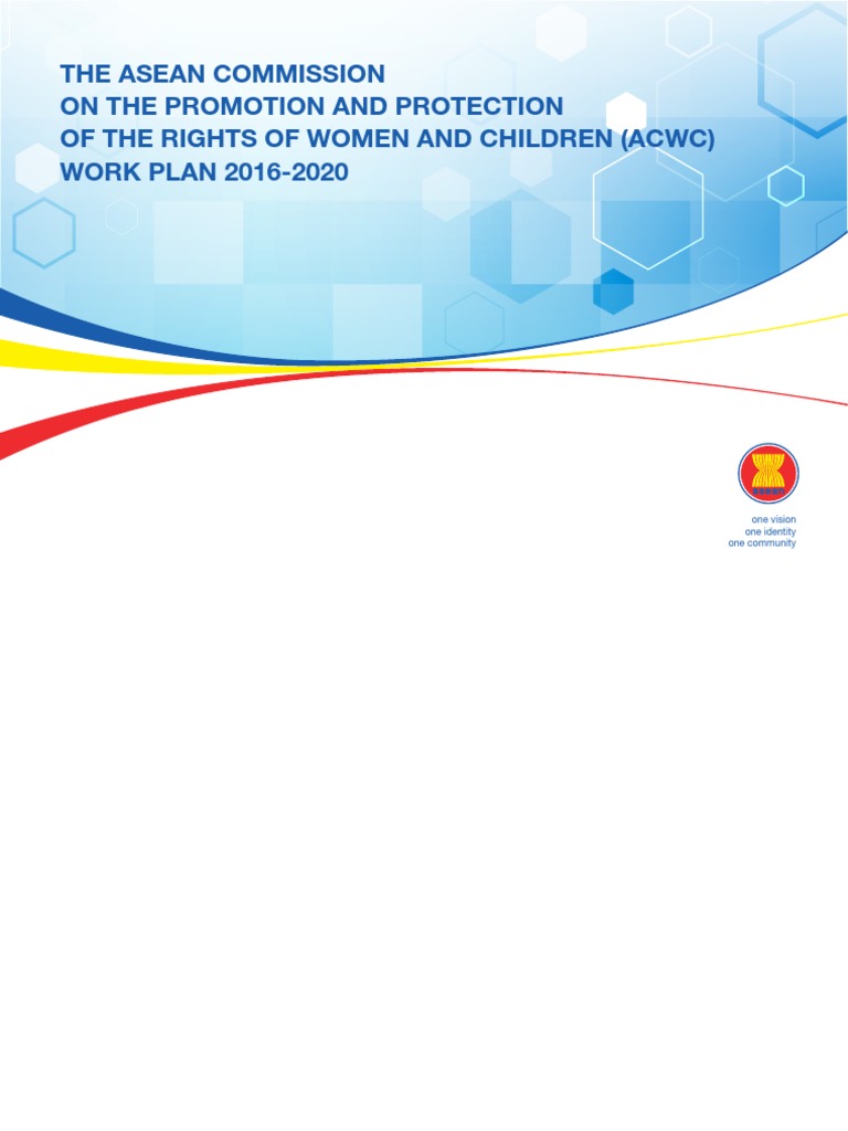 ACWC Work Plan 2016 2020 | PDF | Association Of Southeast Asian Nations ...