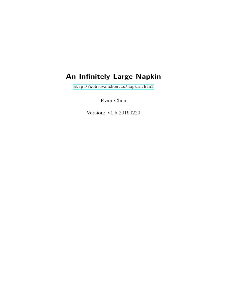 Napkin v15 20190220 | PDF | Representation Theory | Ring (Mathematics)