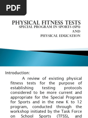 Physical Fitness Standards