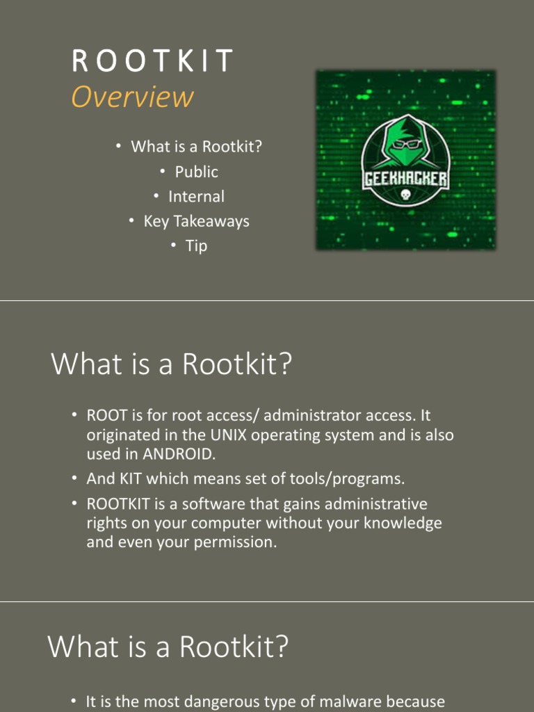 Rootkit - Round 1 | PDF | Malware | Superuser