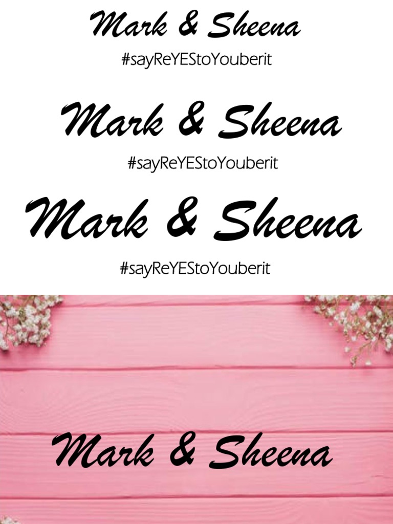 Mark & Sheena | PDF