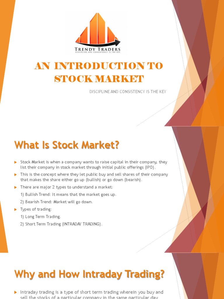 Stock Market Basics: Intraday Trading Guide | PDF | Finance & Money ...