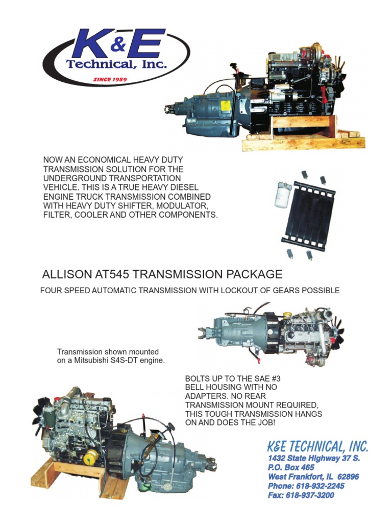 Allison Transmission Brochure | PDF | Automatic Transmission ...