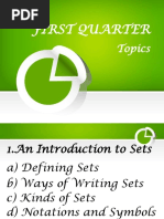 Mathematics - Grade 7 Lesson 1 - Sets and Set Notation: 1 Quarter | PDF ...