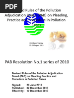 "Pab Rules": Denr - Emb Xi | PDF | Clean Water Act | Pollution
