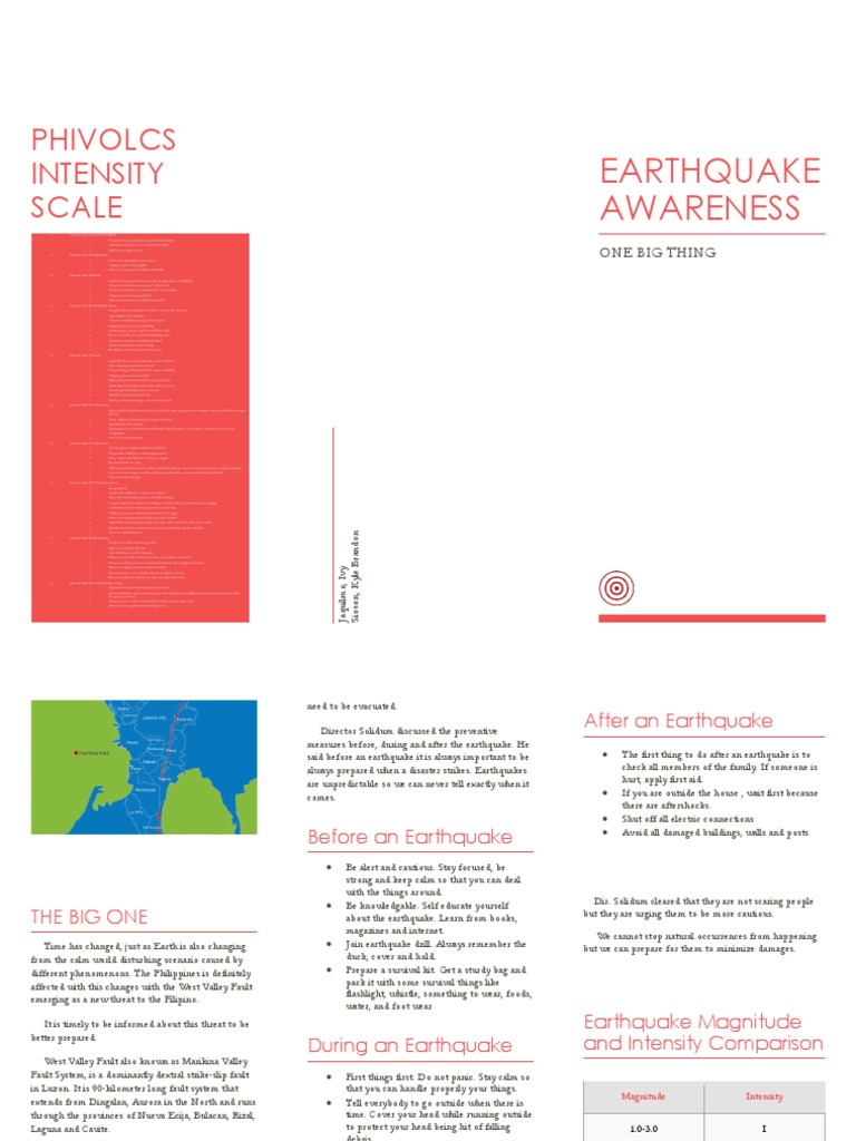 The Big One Brochure | PDF | Metro Manila | Natural Disasters