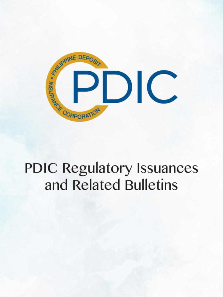 Pdic Compendium - 2018 PDF | PDF | Deposit Account | Banks