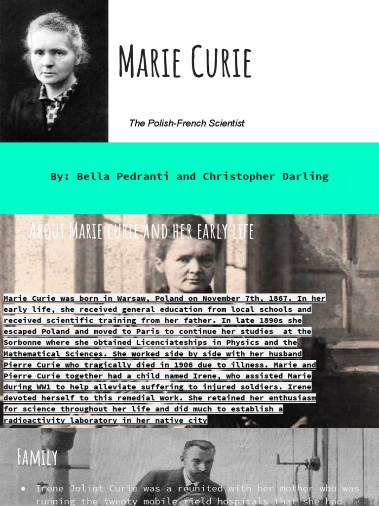 Marie Curie | PDF | Marie Curie | Science