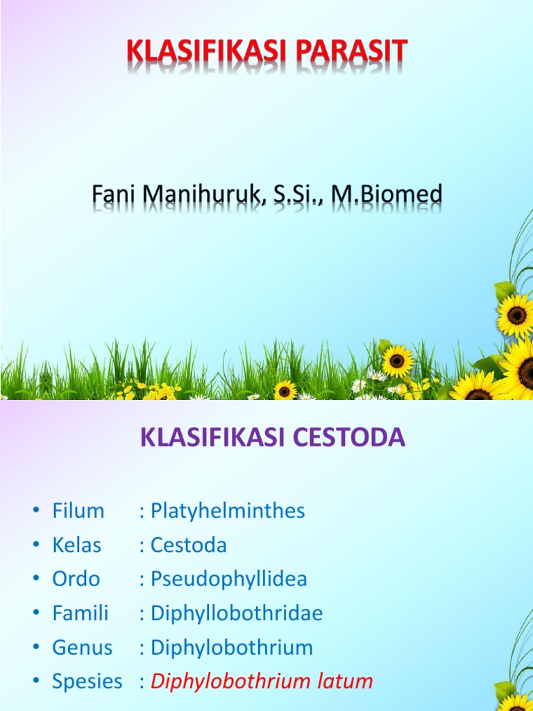 Klasifikasi Parasit | PDF | Kesehatan Holistik
