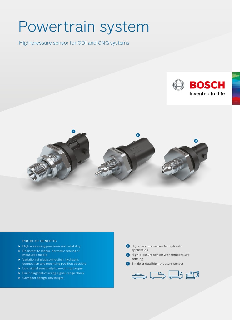 Product Data Sheet High Pressure Sensor | Sensor | Analogue Electronics