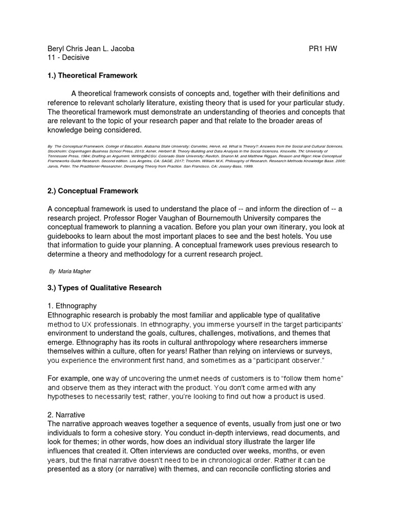 Theoretical Framework | PDF | Survey Methodology | Experiment