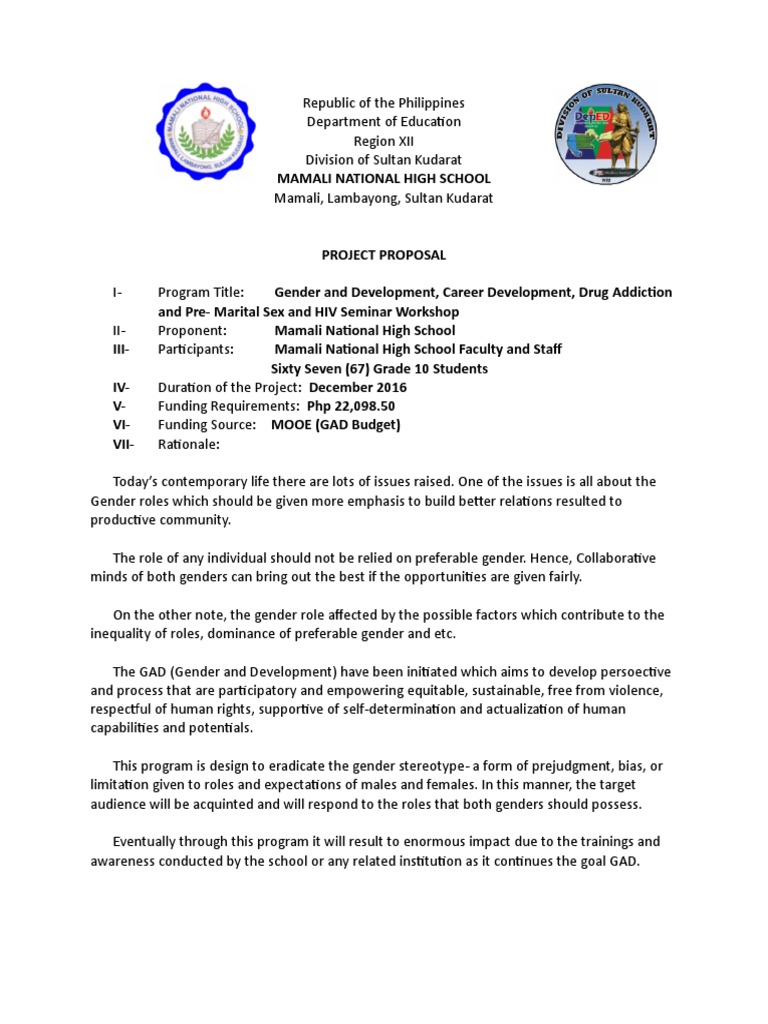 GAD Training Matrix | PDF | Gender And Development | Gender