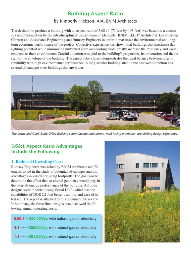 Building Aspect Ratio: by Kimberly Hickson, AIA, BNIM Architects | PDF ...