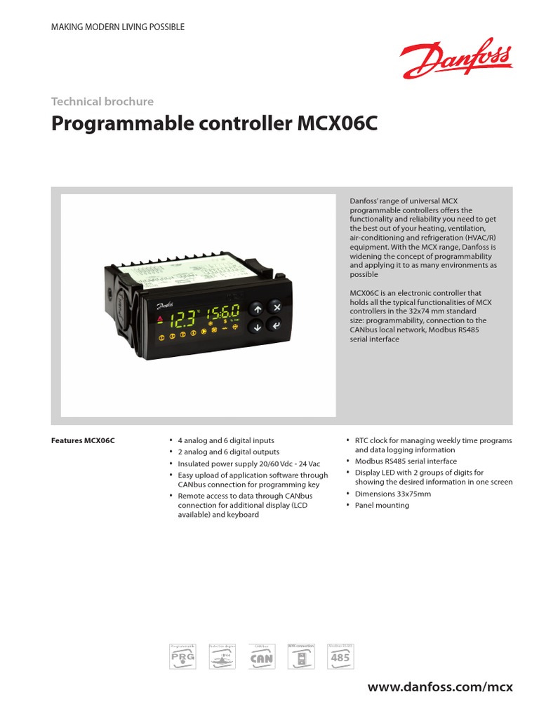 Programmable Controller for HVAC/R Equipment: Introducing the Danfoss ...