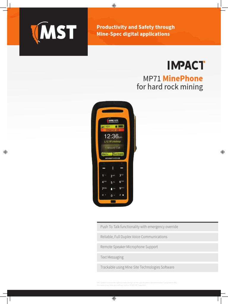 MP71 MinePhone: VoIP for Mining Safety | PDF | Voice Over Ip | Session ...